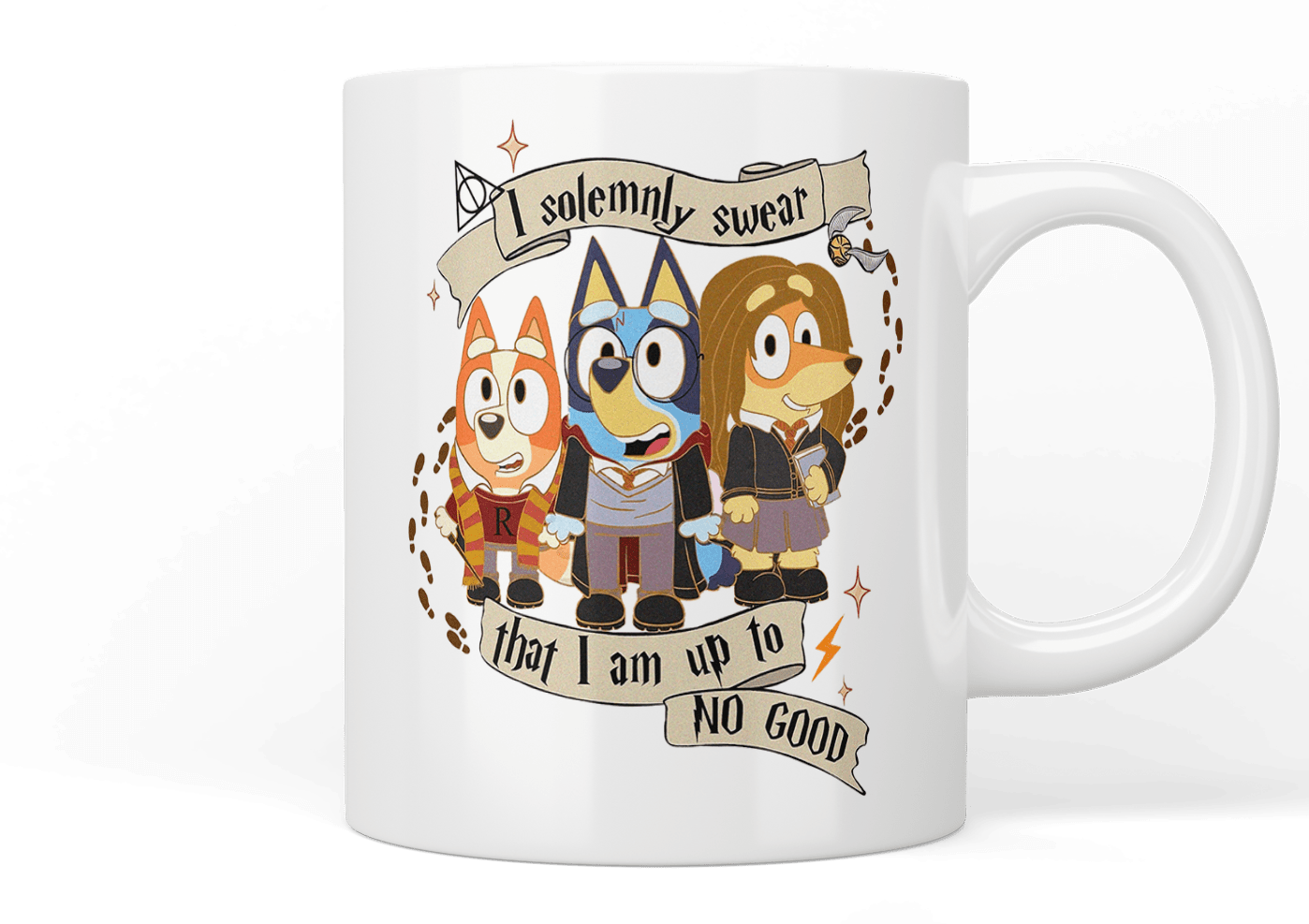 Bluey: Harry Potter inspired mug – Jazzy Giraffe