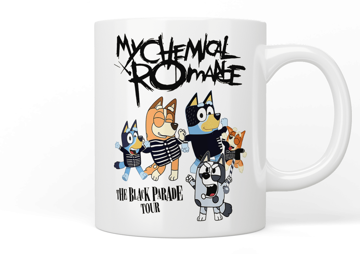 Bluey: My Chemical Romance mug – Jazzy Giraffe